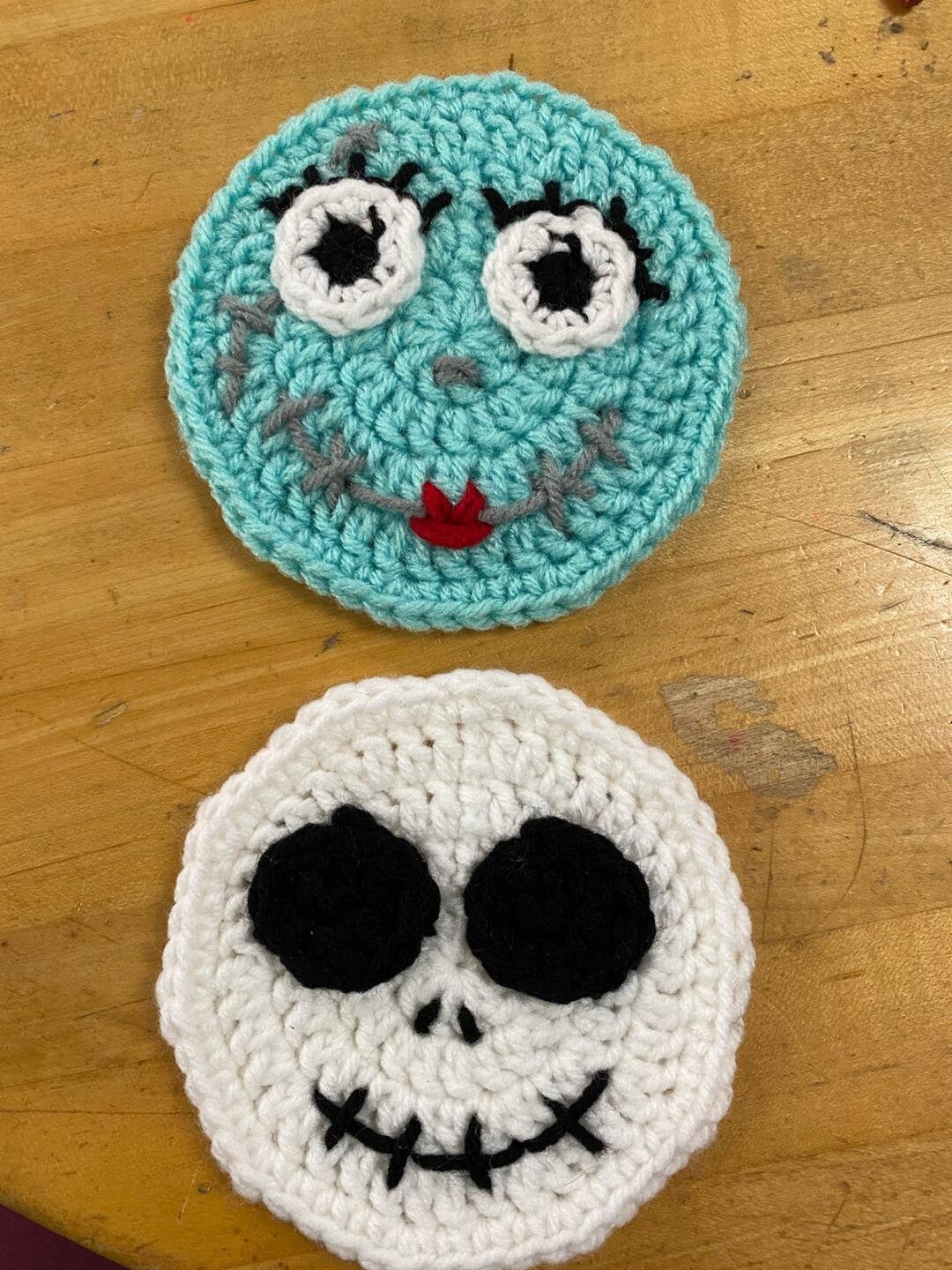 Jack and Sally NBC Coaster Pattern - Etsy