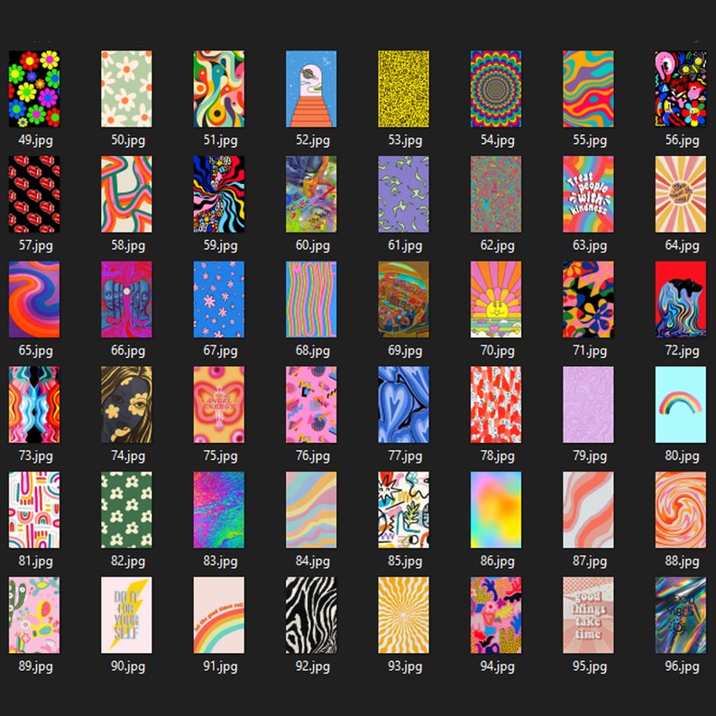 Kidcore Wall Collage Kit | Retro Indie Aesthetic Room Decor (digital ...