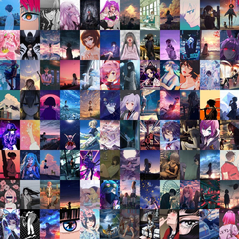 Anime Wall Collage - Etsy