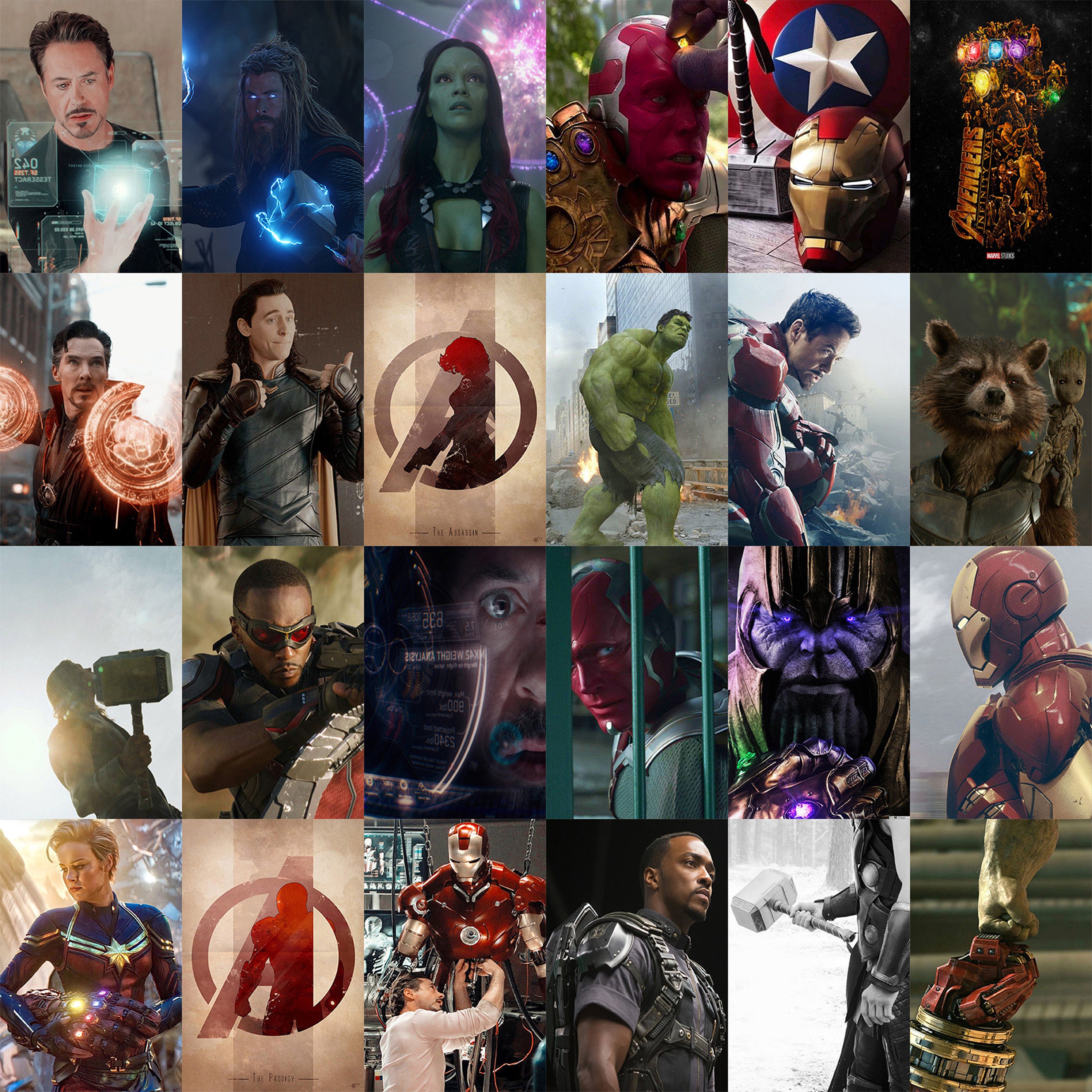 125 PCS Avengers Wall Collage Kit | Marvel Aesthetic Photo Collage ...