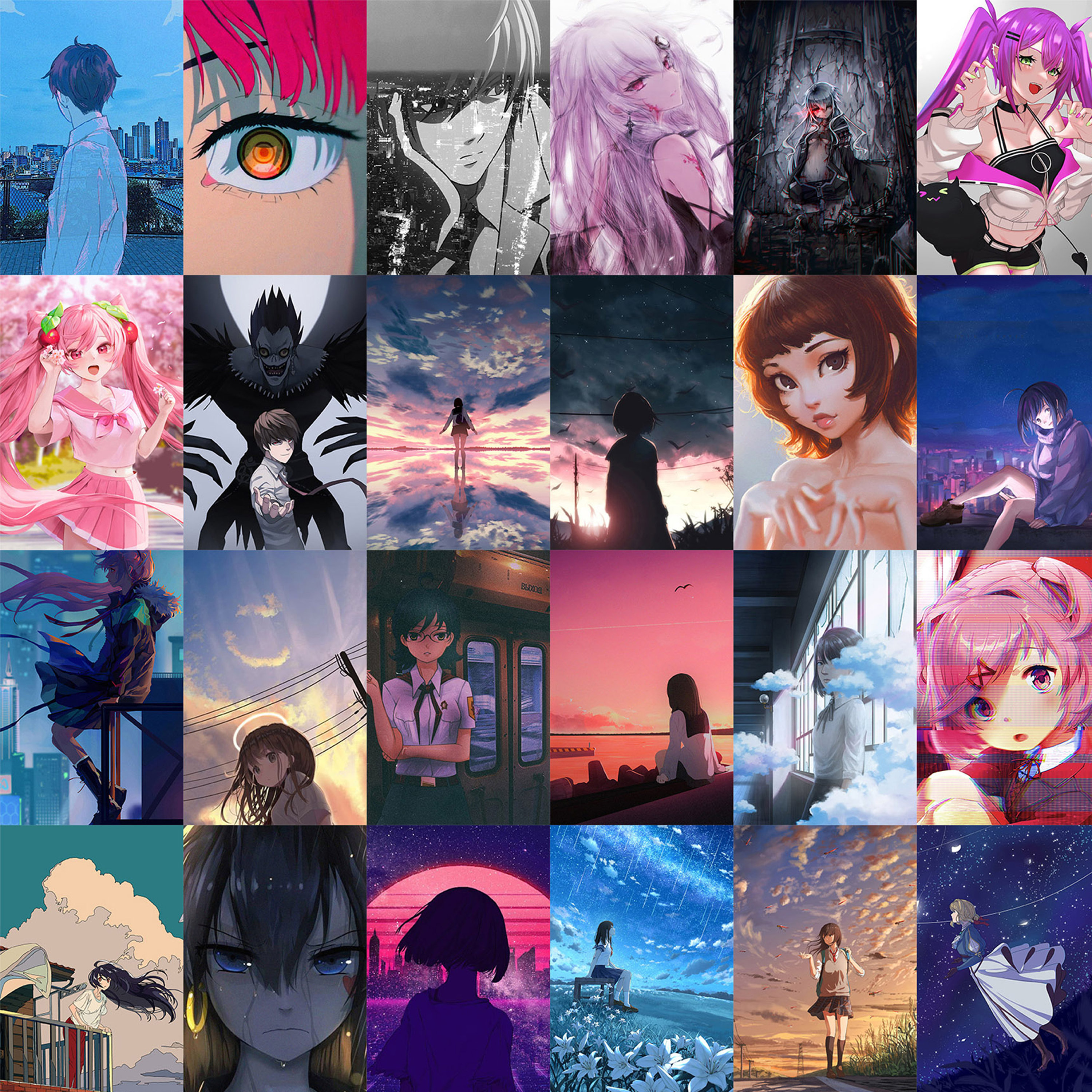 150 PCS Anime Wall Collage Kit Set of Anime Poster Aesthetic Photo ...