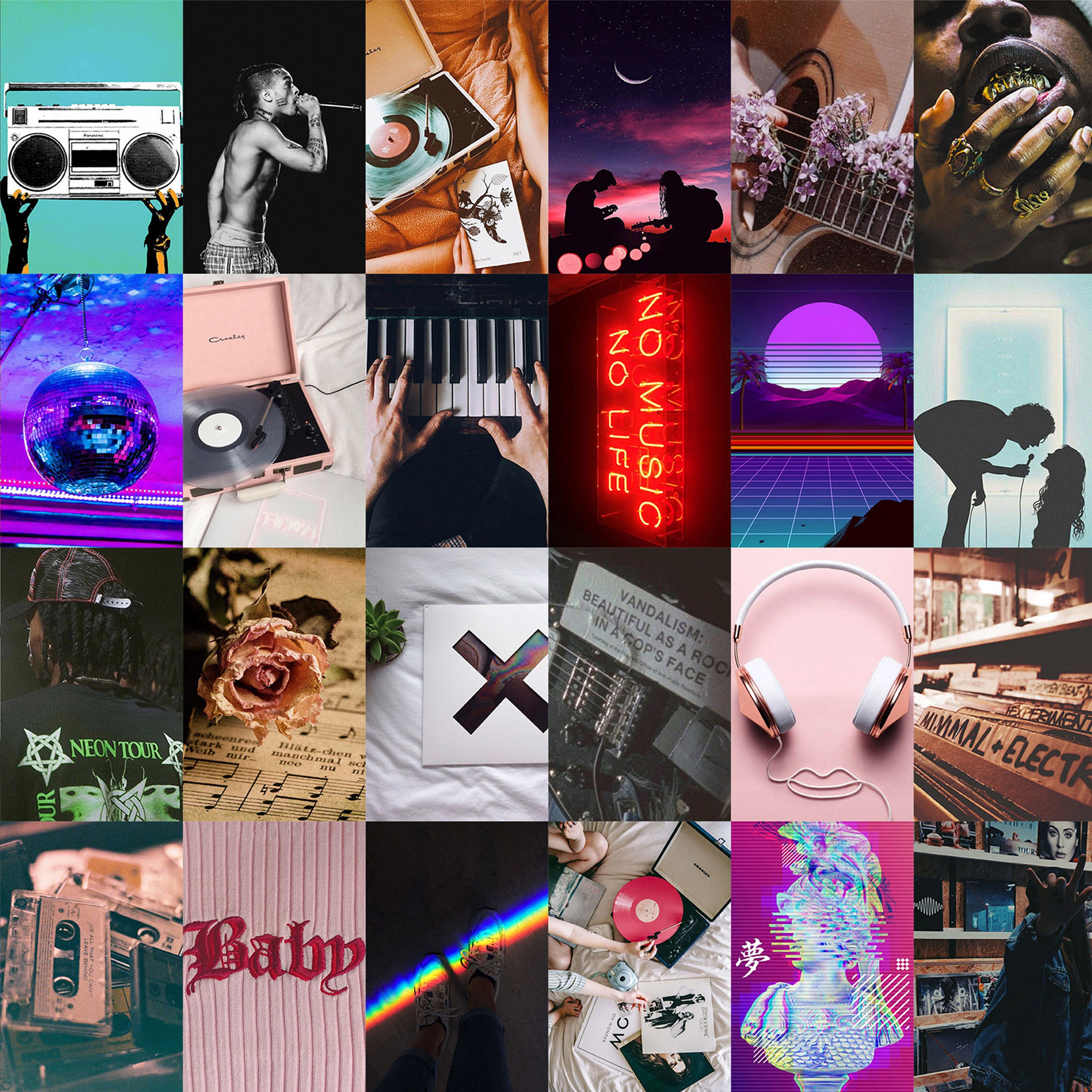 170 PCS Music Poster Wall Collage Kit Music Art Aesthetic Photo Print ...