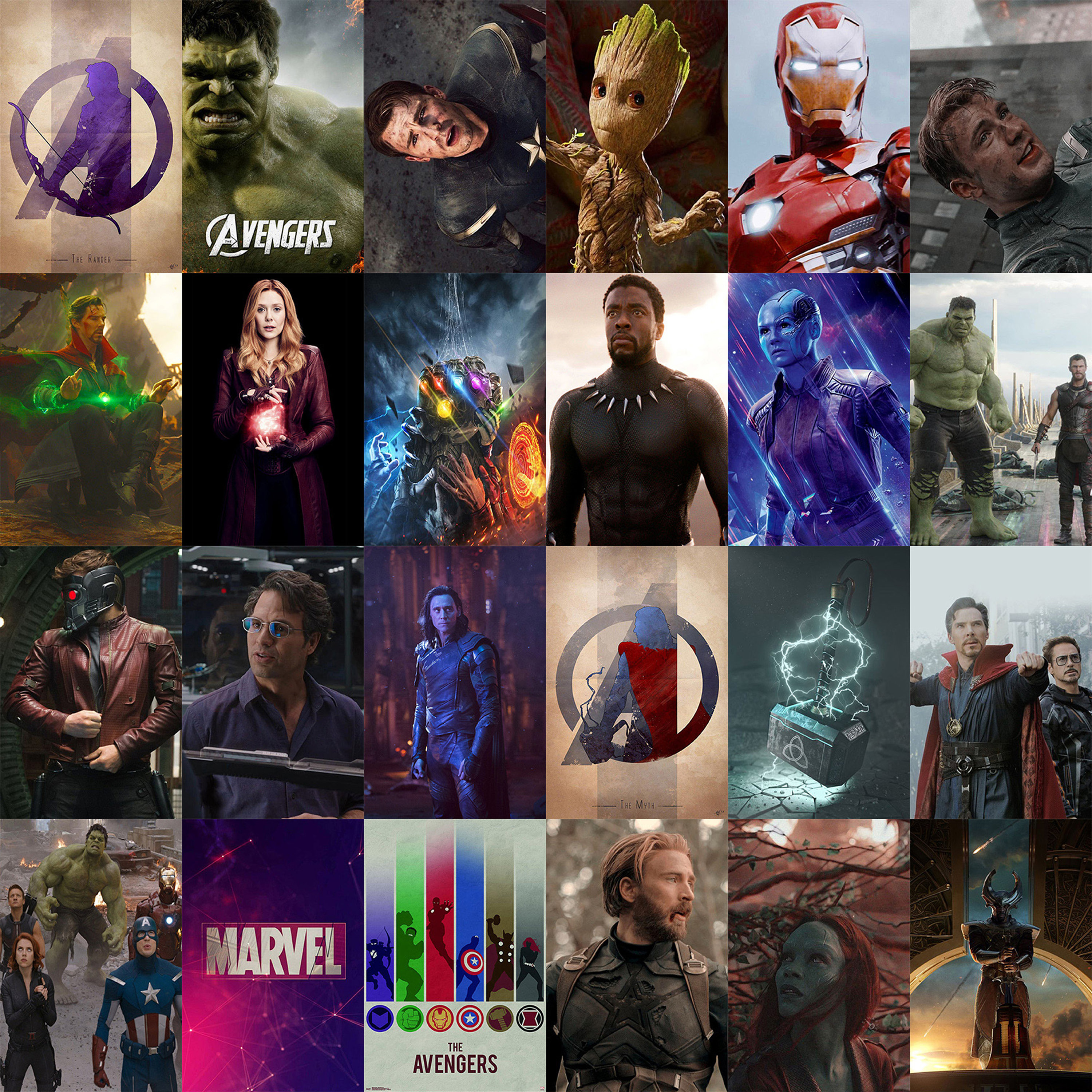 125 PCS Avengers Wall Collage Kit | Marvel Aesthetic Photo Collage ...