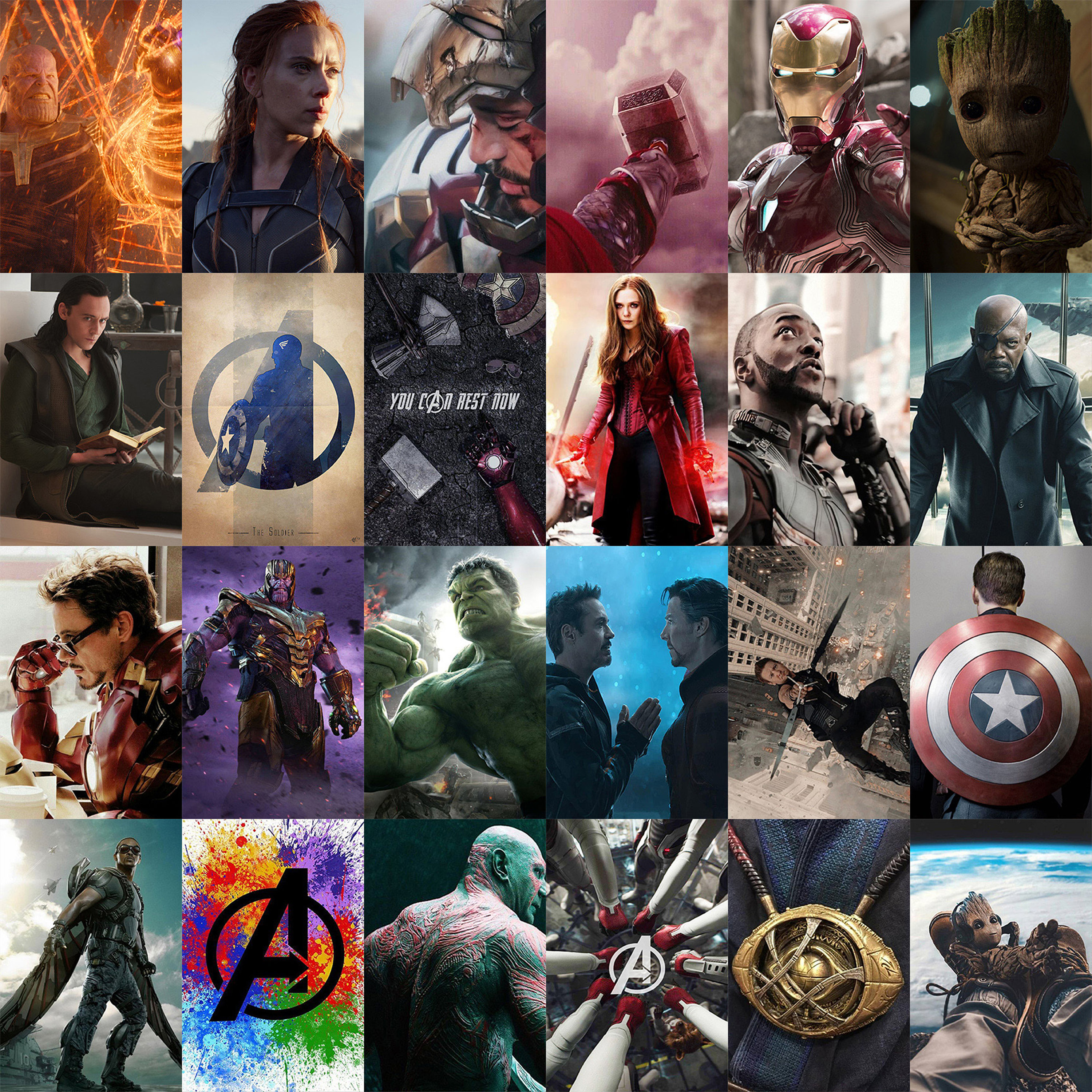 125 PCS Avengers Wall Collage Kit | Marvel Aesthetic Photo Collage ...