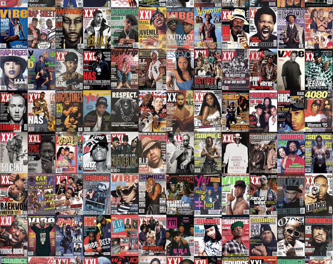 170 PCS Rap Magazines Posters Retro Rapper Wall Collage Kit Aesthetic ...