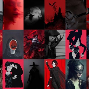 Vampire Poster Wall Collage Kit | Vintage Horror Aesthetic Photo ...