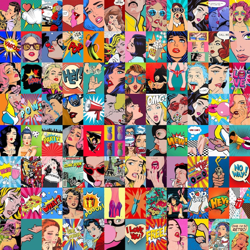 Pop Art Collage - Etsy