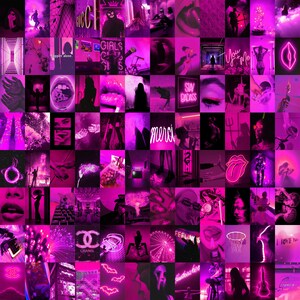 Boujee Dark Aesthetic Wall Collage Kit Dark Aesthetic Photo Collage ...