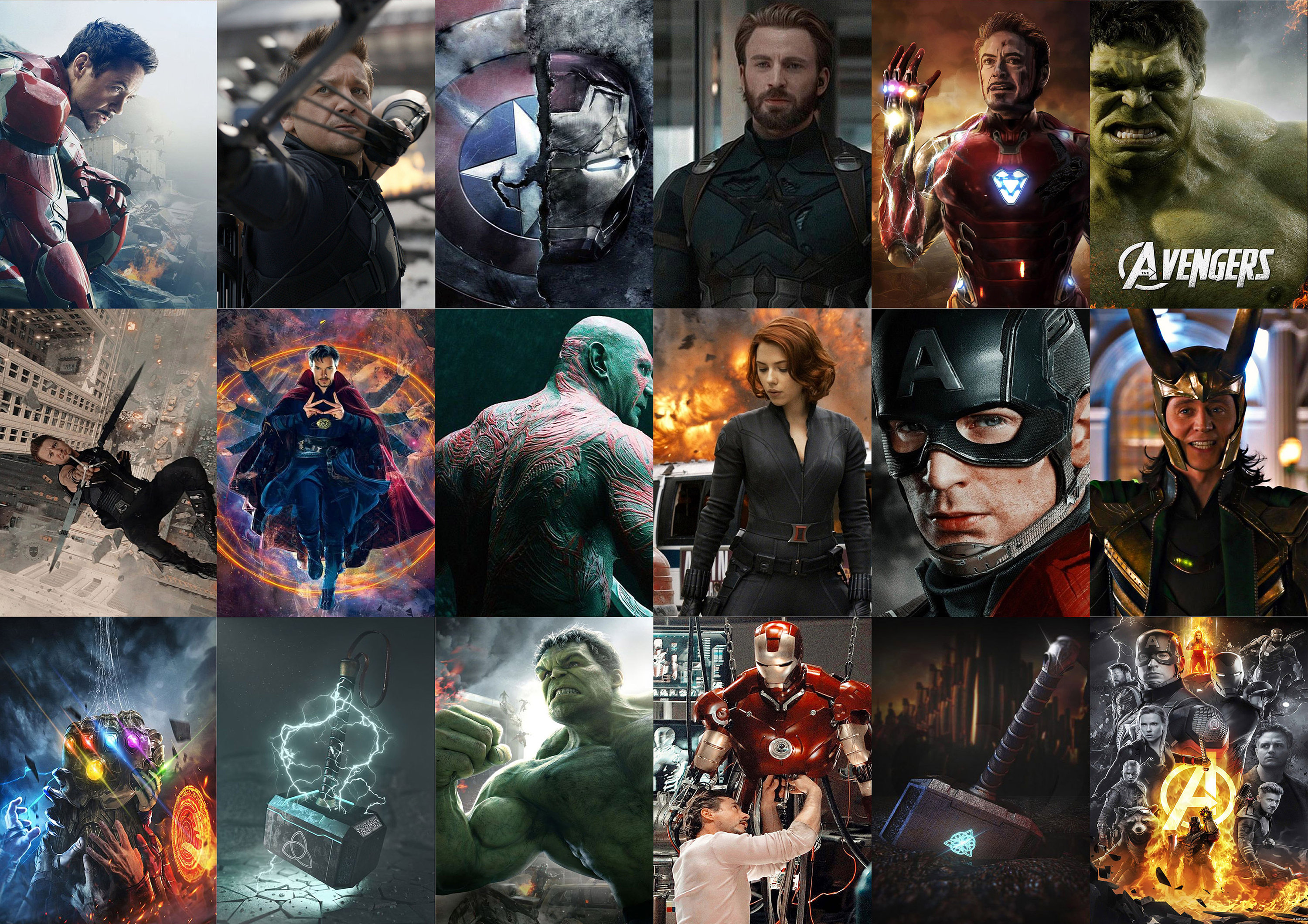 Marvel Aesthetic Photo Collage Avengers Wall Collage Kit Avengers Super ...