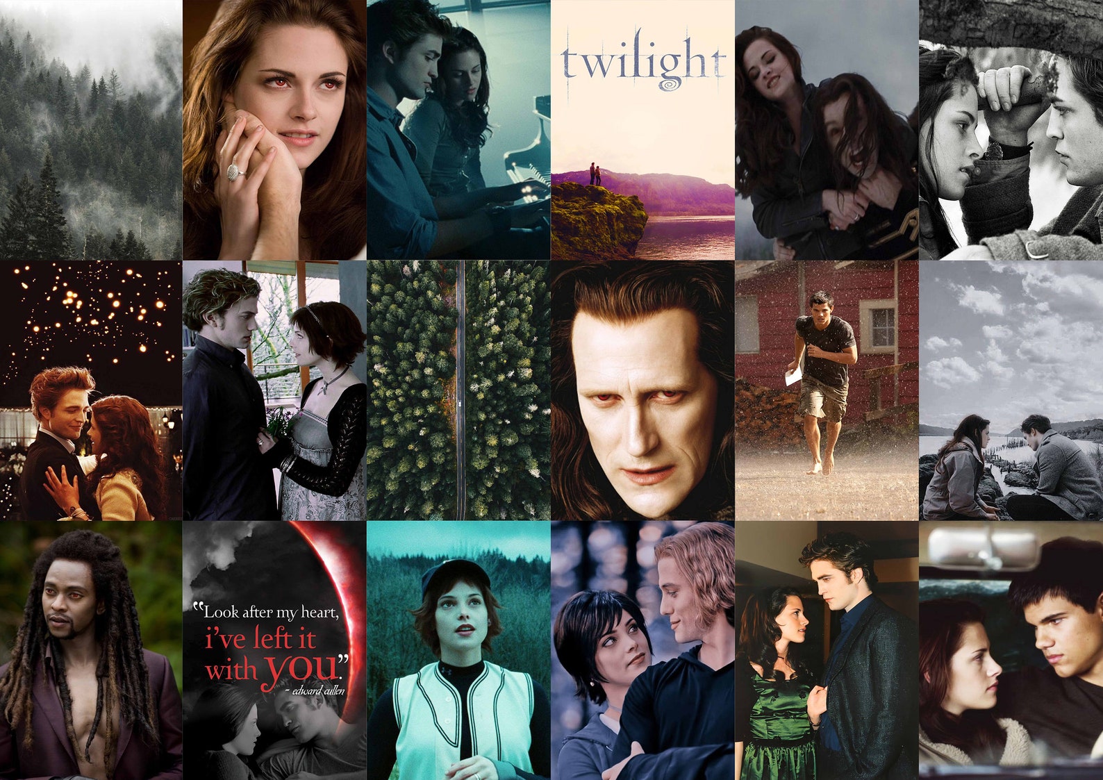 Twilight Wall Collage Kit | Twilight Saga Aesthetic Photo Collage ...