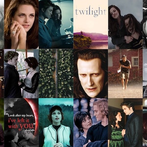 Twilight Wall Collage Kit | Twilight Saga Aesthetic Photo Collage ...