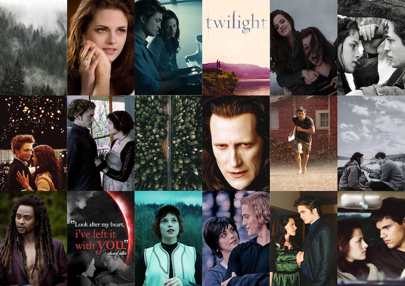 Twilight Wall Collage Kit | Twilight Saga Aesthetic Photo Collage ...