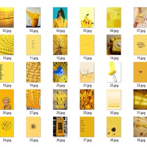 Pastel Yellow Aesthetic Collage Kit | Sunshine Room Decor (digital ...