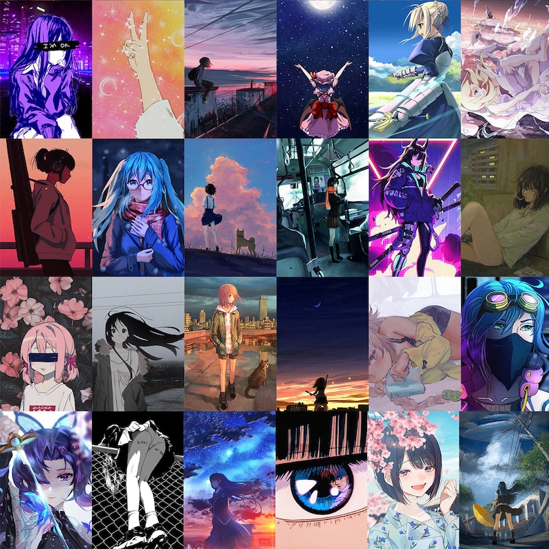 150 PCS Anime Wall Collage Kit Set of Anime Poster Aesthetic Photo ...