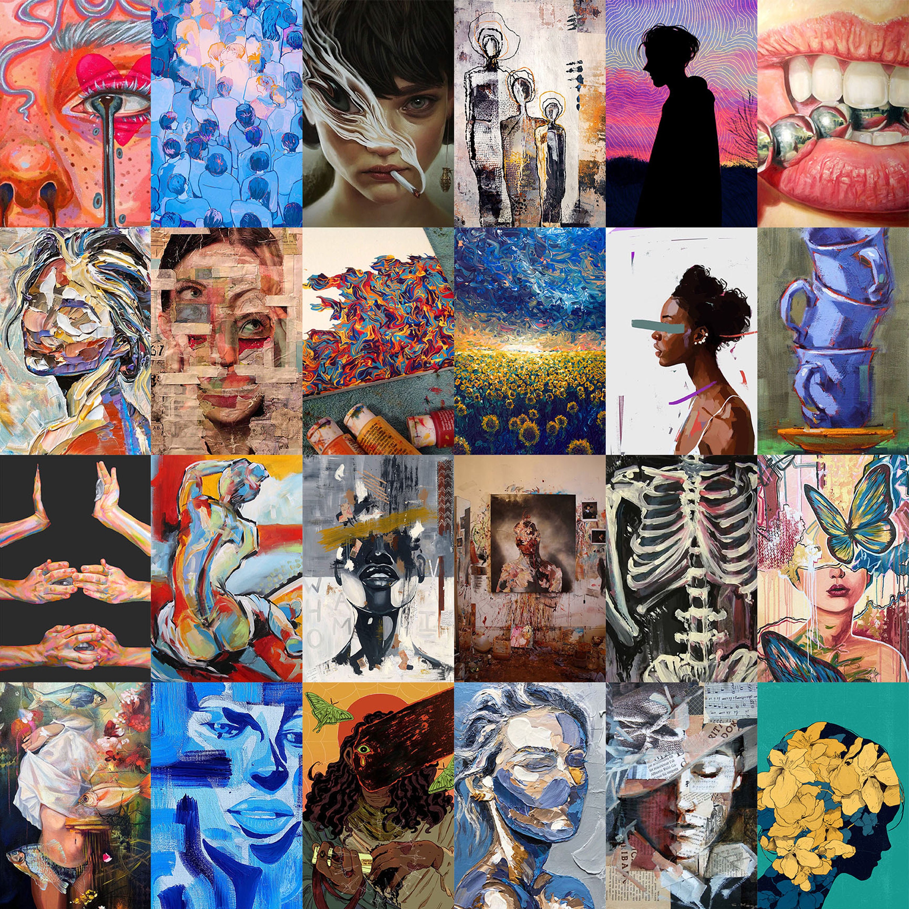 Artcore Wall Collage Kit | Retro Aesthetic Prints (digital Download) - Etsy