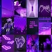 Purple Neon Aesthetic Photo Collage | Euphoria Purple Wall Collage Kit ...