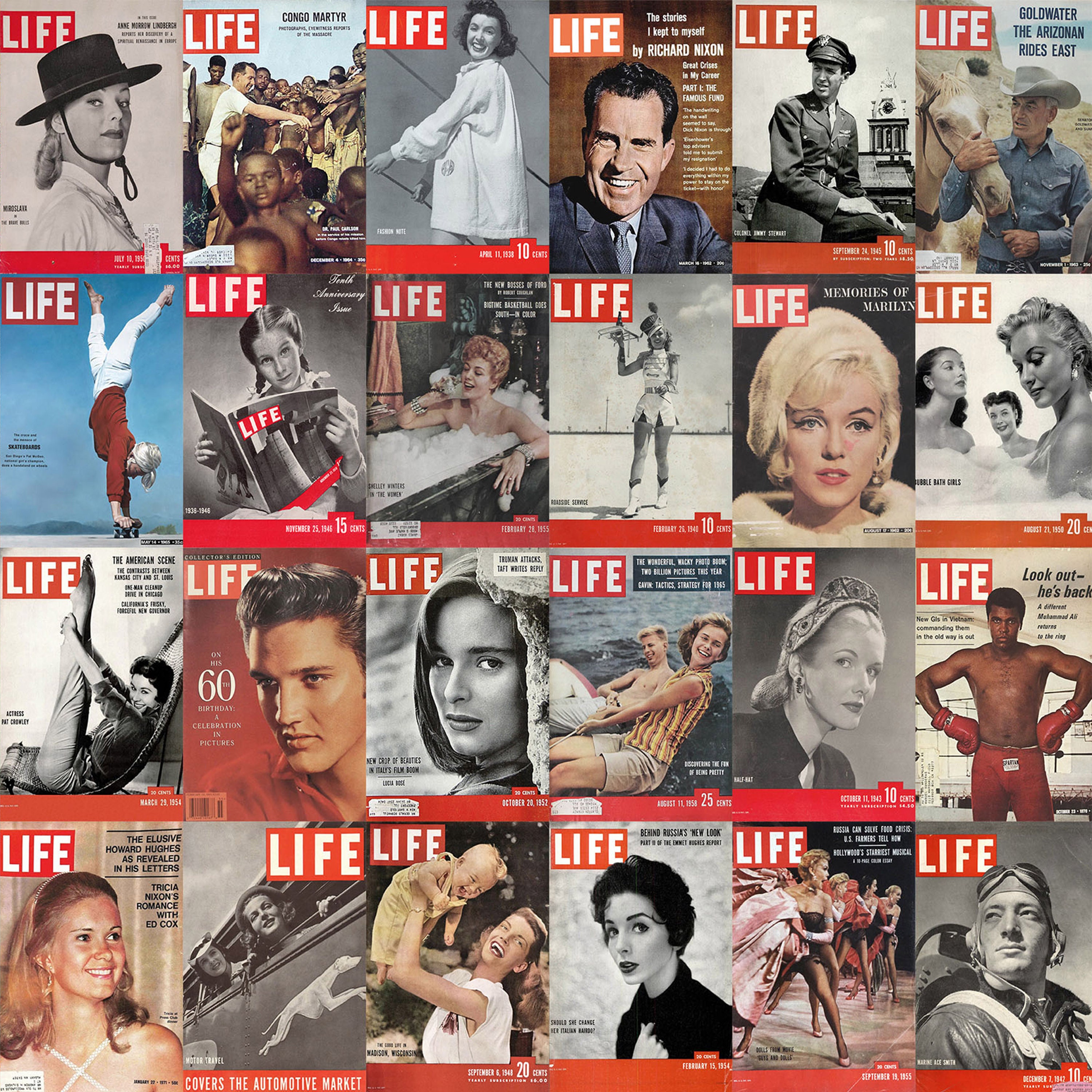 270 PCS Vintage Life Magazine Cover Wall Collage Kit | Retro Life ...
