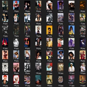 205 PCS Vintage Rap and Hip Hop Posters Retro Rapper Wall Collage Kit ...