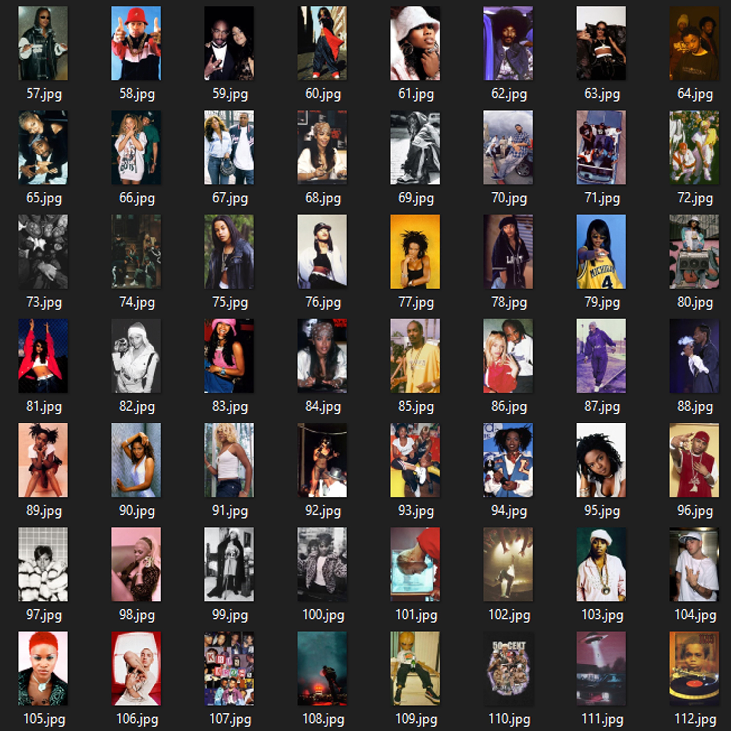 205 PCS Vintage Rap and Hip Hop Posters Retro Rapper Wall Collage Kit | Aesthetic 90s Rappers ...
