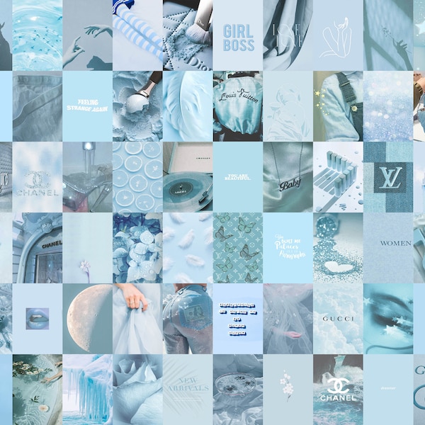 Blue Collage Kit - Etsy