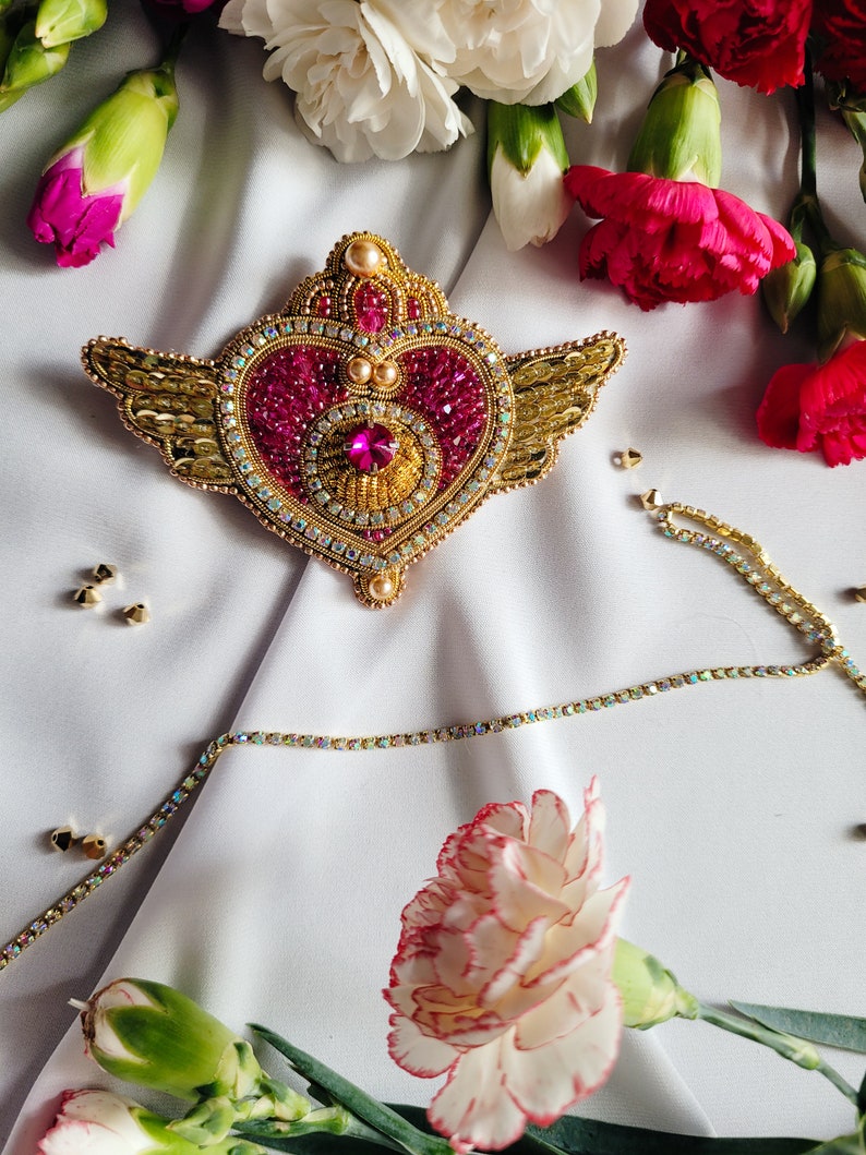 Handmade Beaded Sailor Moon Brooch Unique 5 Brooch Pin Set - Etsy