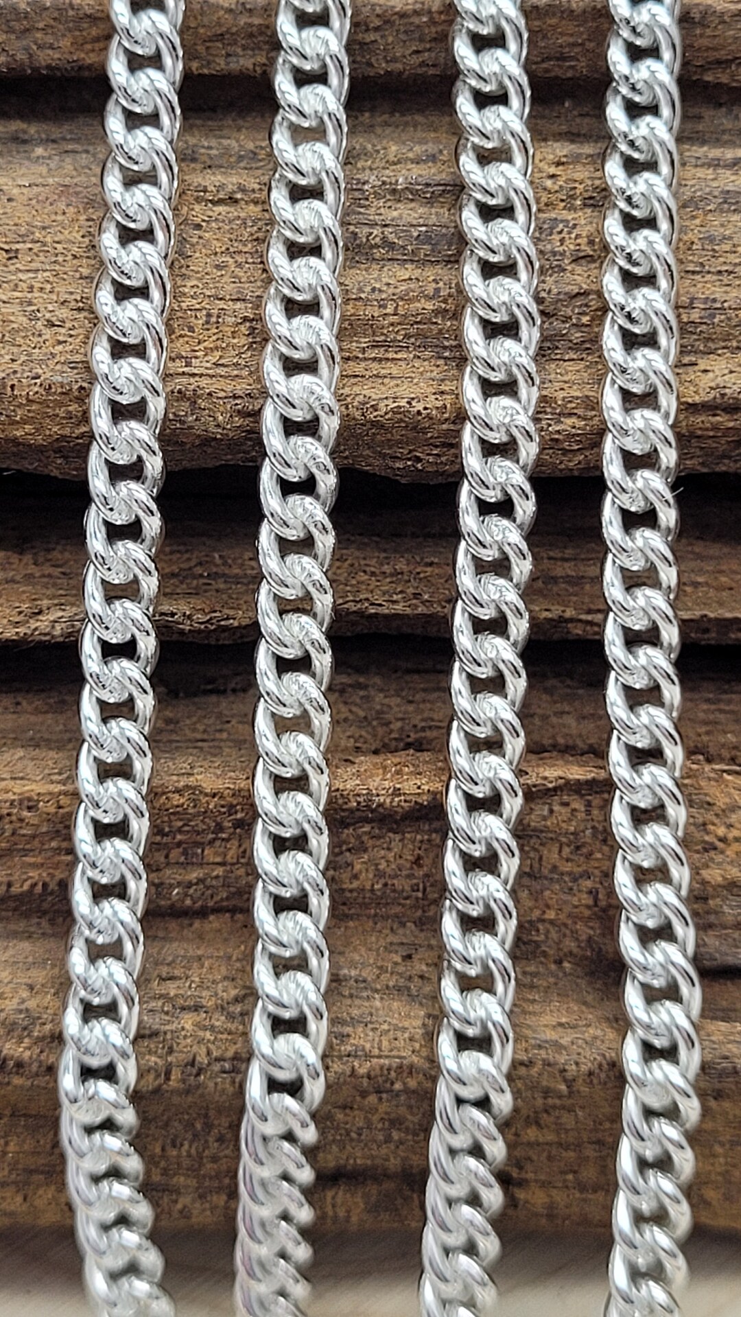 Sterling Silver Thick Curb Chain Solid Heavy 16" - 30" Ideal for Heavy ...