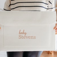 Personalized Grey/black Pregnancy Family Planning Felt File Folder,baby ...