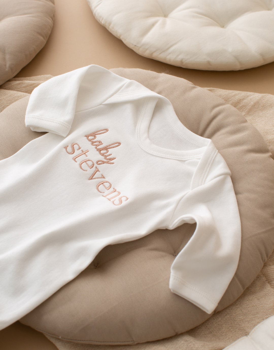 Embroidered Baby Surname Baby Grow - Personalised Sleep Suit - Newborn ...