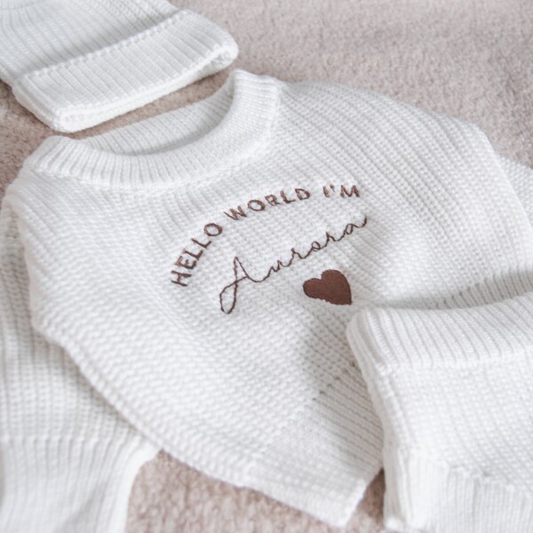 Hello World Newborn Outfit Girl - Etsy