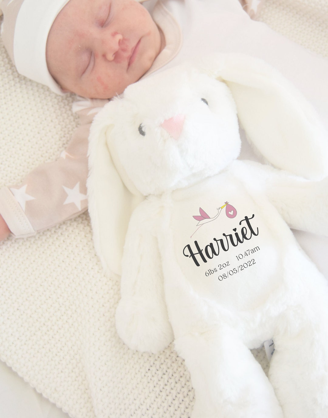 Personalised Birth Detail Baby Teddy Mini Baby Newborn Teddy Gifts ...