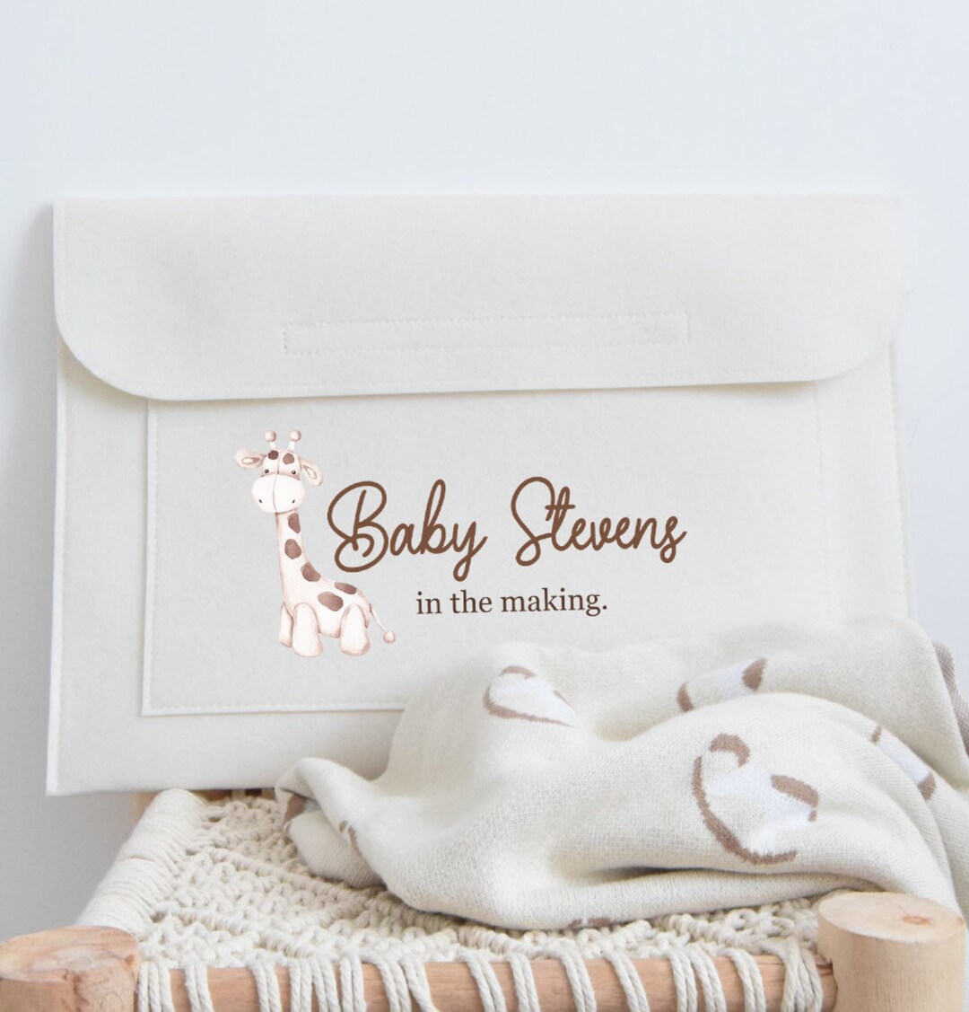 Personalised Baby in Making Baby Document Folder Pregnancy Notes ...