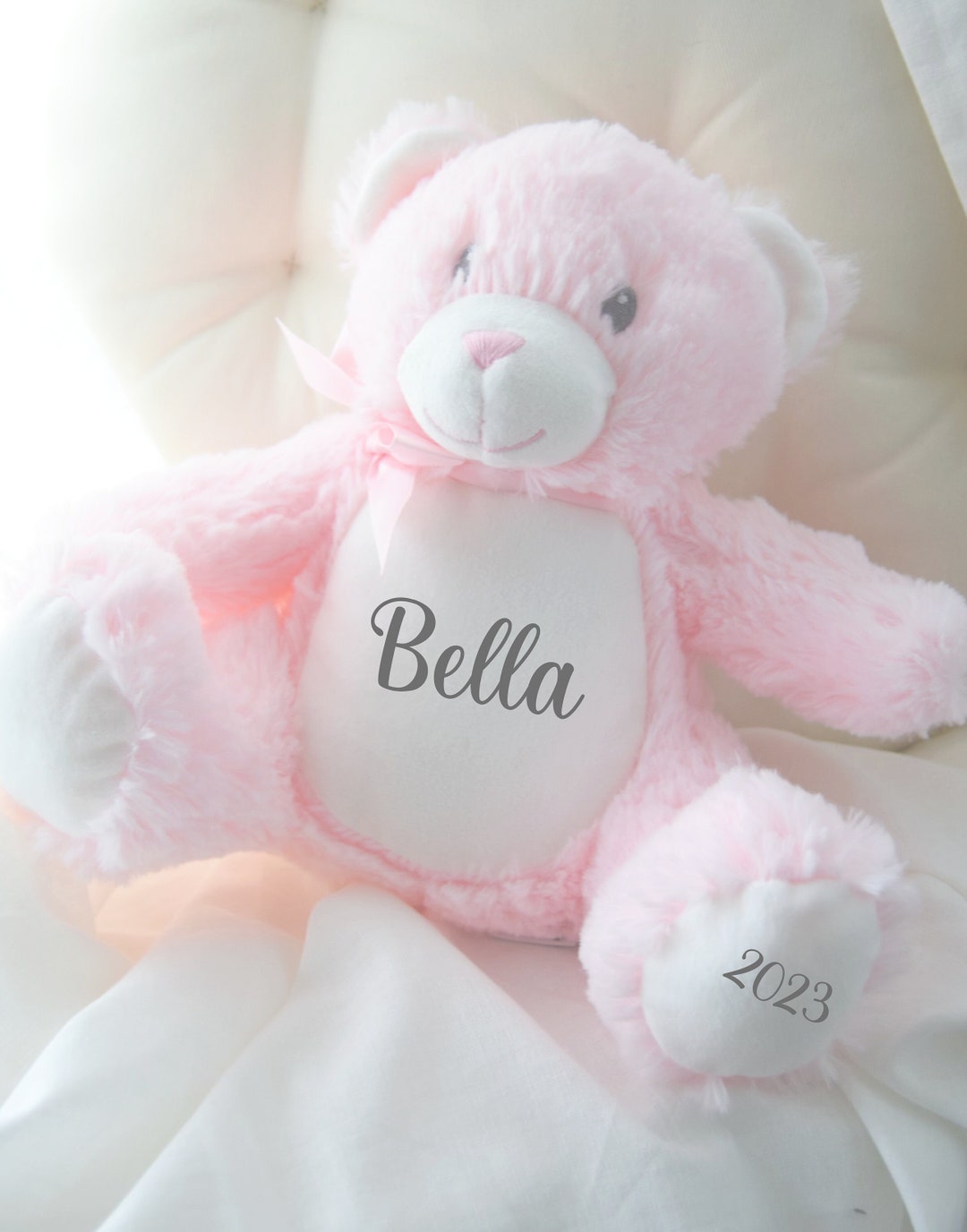 Personalised Name Baby Teddy Mini Baby Newborn Teddy Gifts Birthday ...