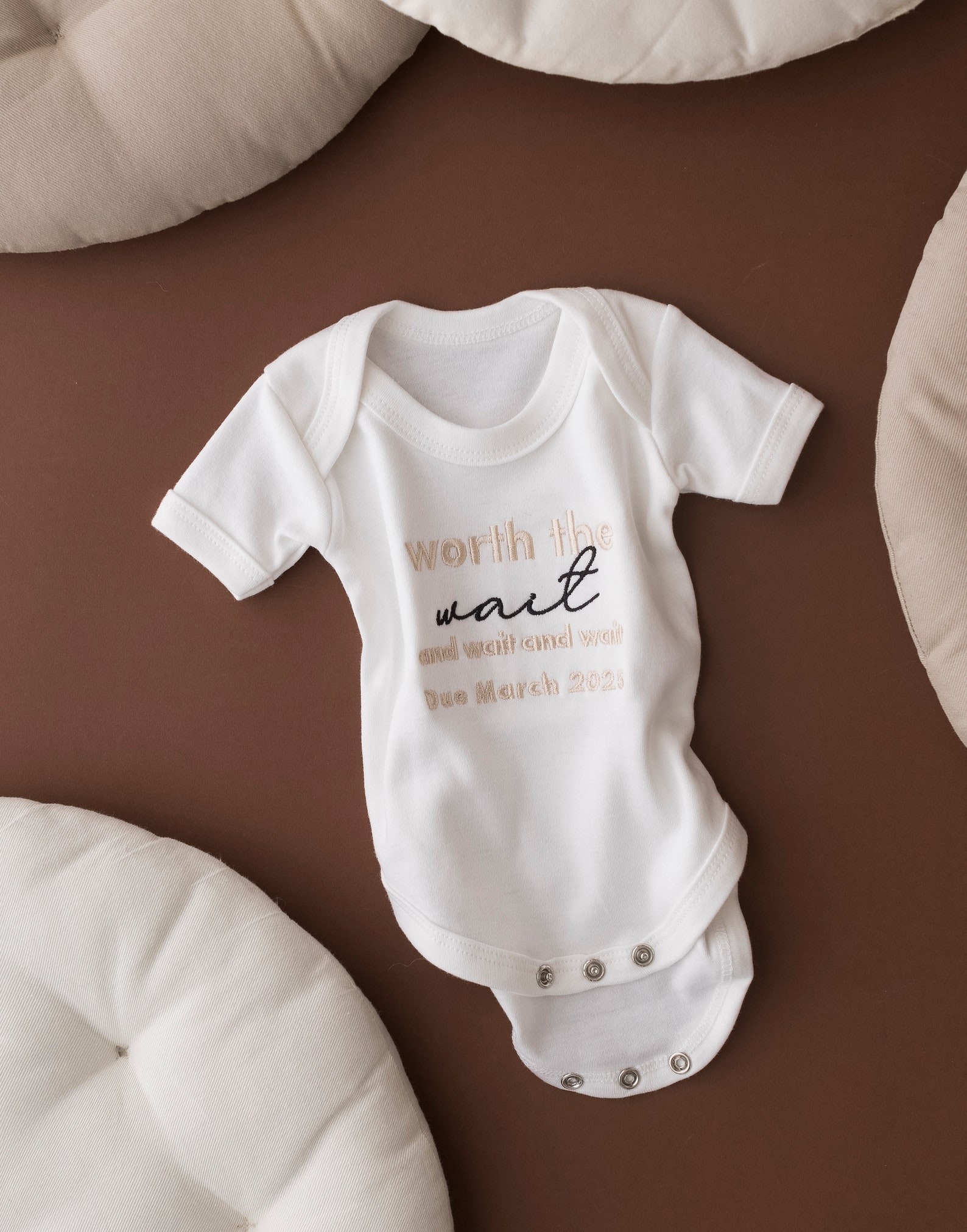 Personalised Worth the Wait Vest IVF Baby Announcement Vest IVF Baby ...