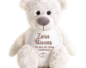 Birth Teddy Bear - Etsy