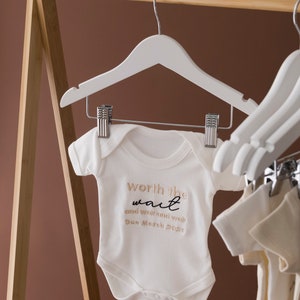 Personalised Worth the Wait Vest IVF Baby Announcement Vest IVF Baby ...