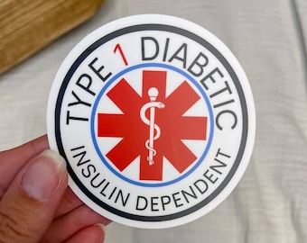 Type 1 Diabetes Sticker - Etsy