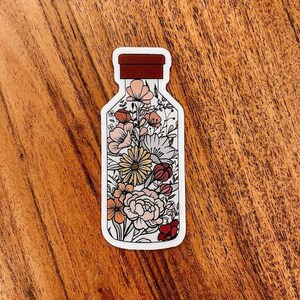 T1D Insulin Vial Flowers Sticker, Diabetes, Type 1, T1D, Type One ...