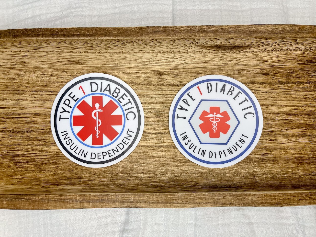 T1D Medical Alert Standard Circle Sticker Diabetes Type 1 - Etsy Canada