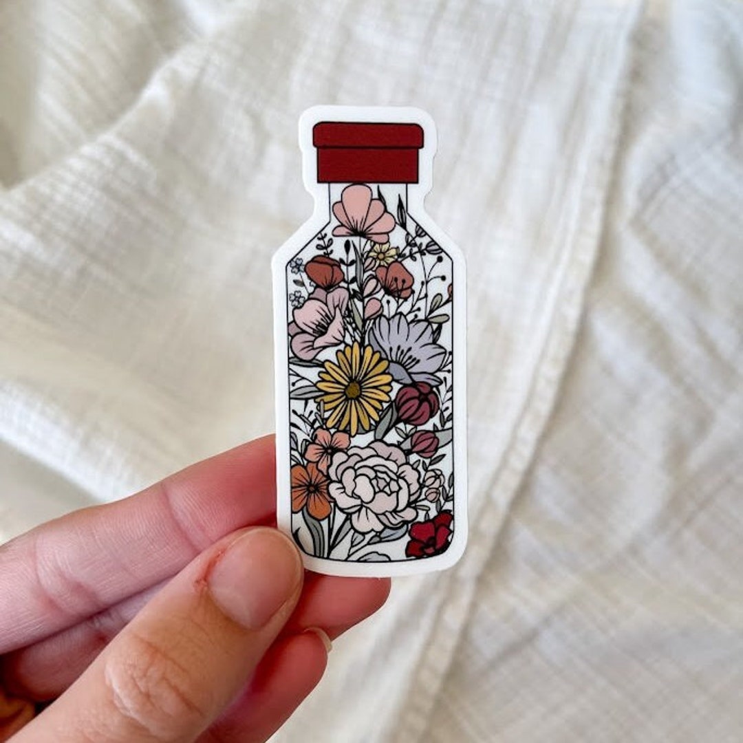 T1D Insulin Vial Flowers Sticker, Diabetes, Type 1, T1D, Type One ...