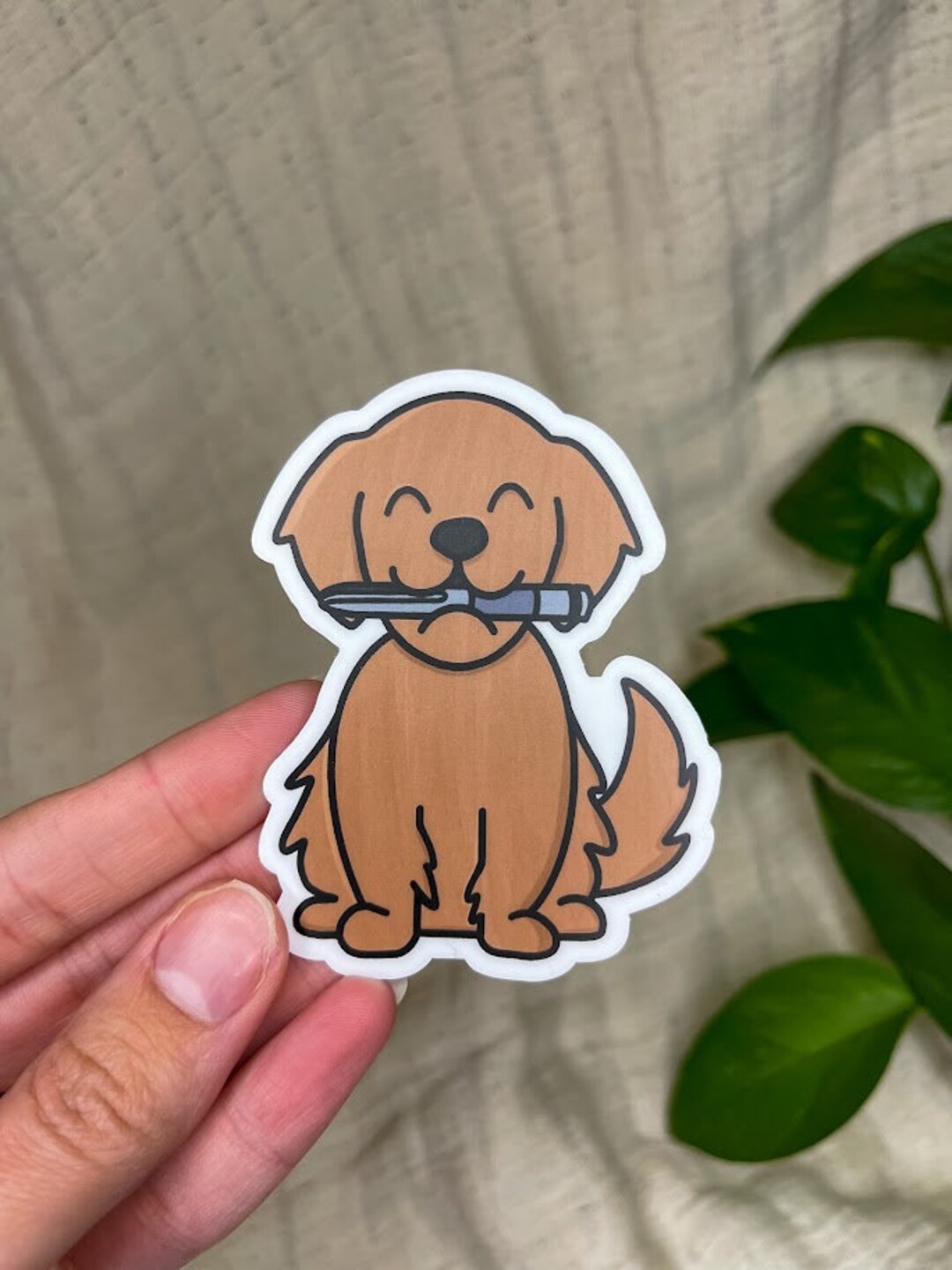 T1D Insulin Pen Brown Dog Sticker , Diabetes, Type 1, T1D, Type One ...