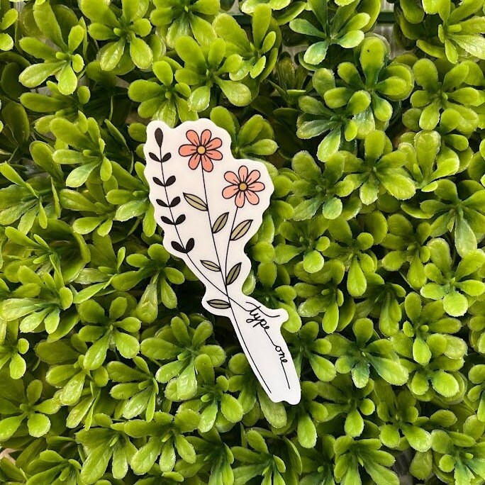 Pink Flowers T1D Awareness Sticker Diabetes Type 1 T1D - Etsy