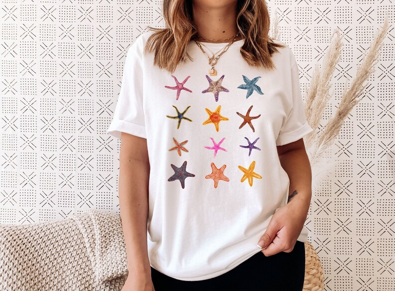 Cute Starfish Shirt, Under the Sea Animals Tshirt, Star Fish Lover Gift ...