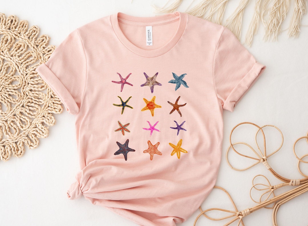 Cute Starfish Shirt, Under the Sea Animals Tshirt, Star Fish Lover Gift ...