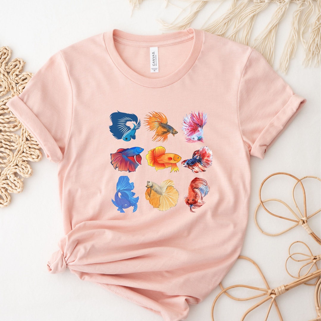 Watercolor Betta Fish Shirt, Betta Fish Tshirt, Siamese Fighting Fish ...