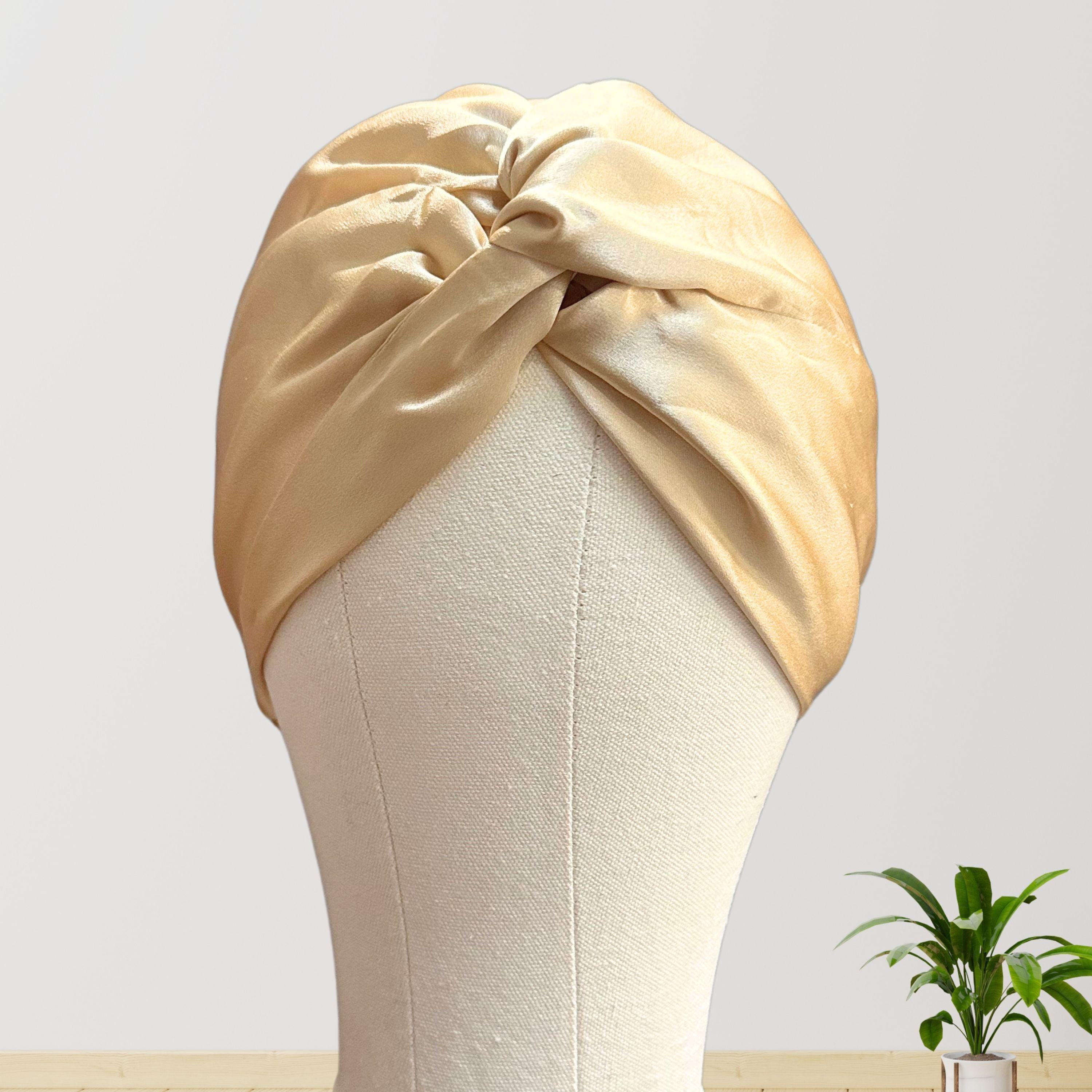 Premium Mulberry Silk Turban for Healthy Hair- 100% Silk Sleep Bonnet ...