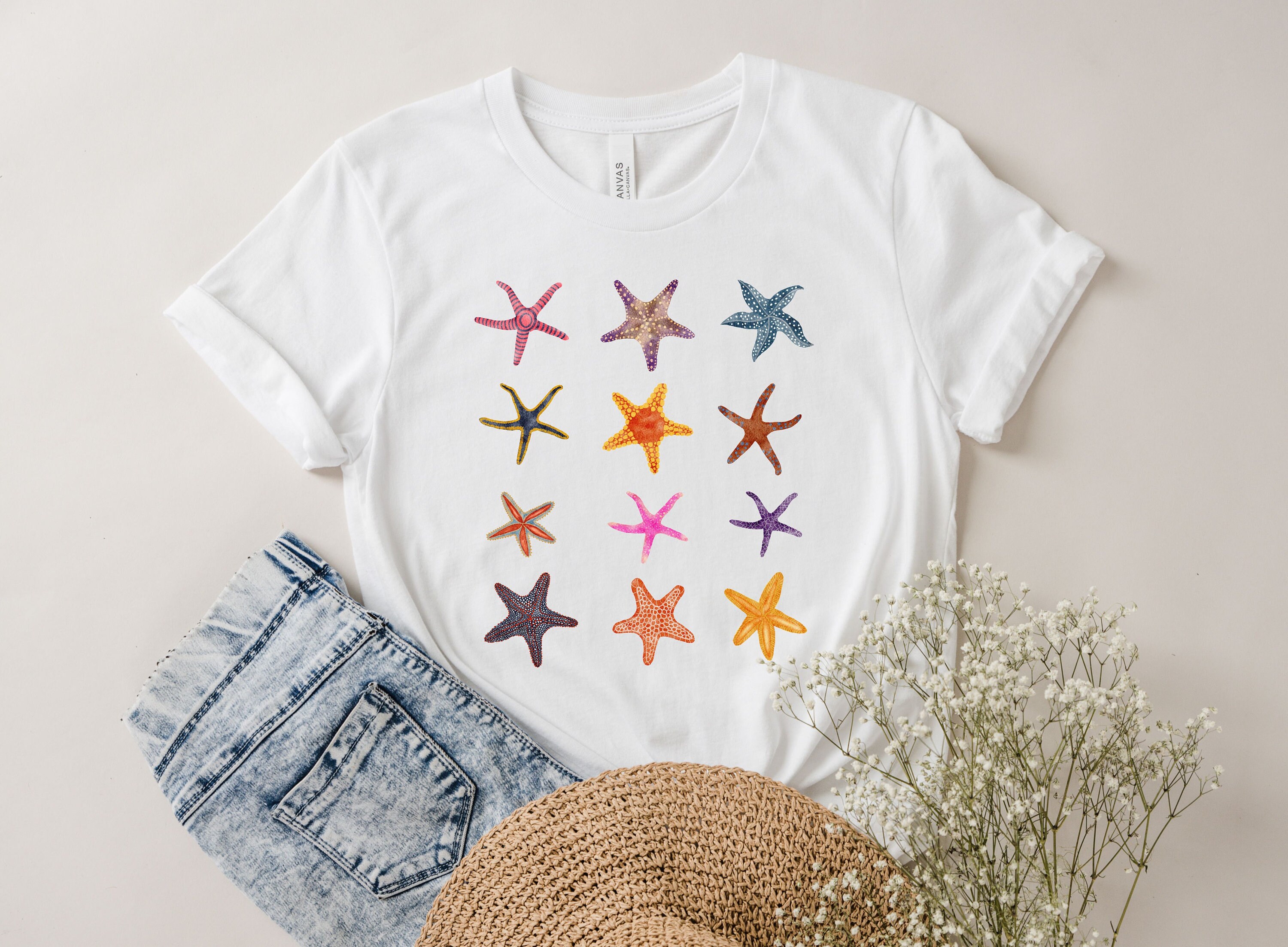 Cute Starfish Shirt, Under the Sea Animals Tshirt, Star Fish Lover Gift ...