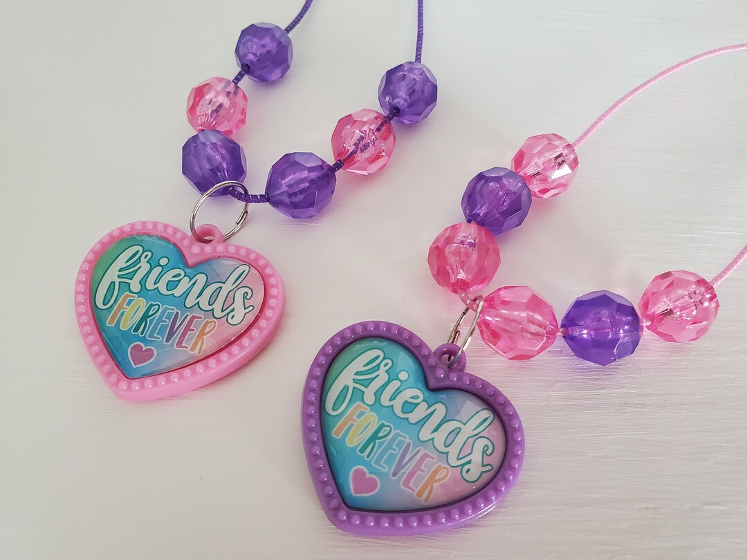 Best Friends Beaded Necklace Charms Set of 2 - Etsy.de