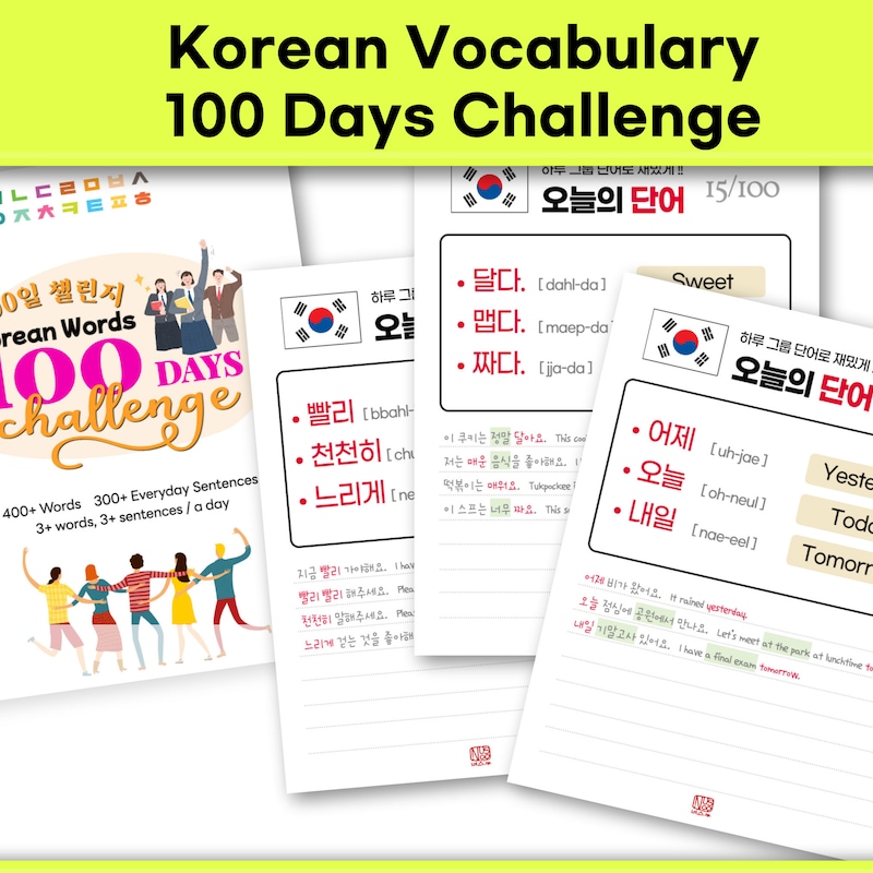 Korean Flashcards - Etsy