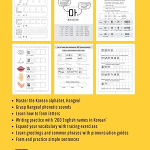 Korean Study Workbook 1: Step-by-step Guide on How to Read and Write ...