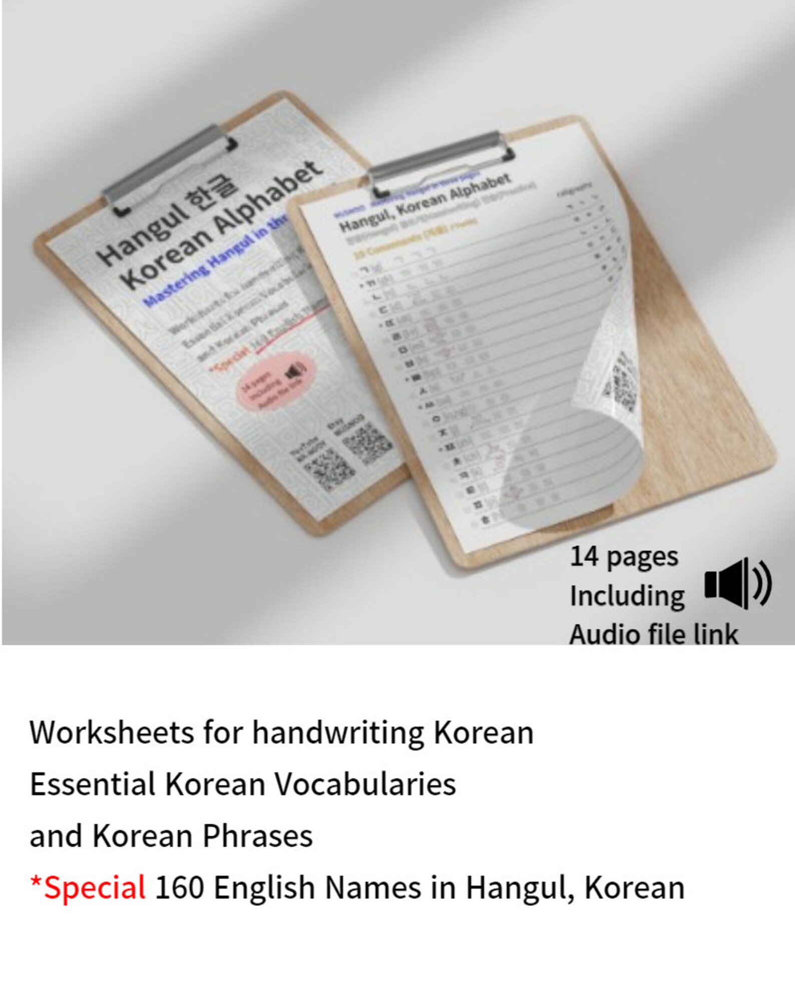 Korean Alphabet / Hangeul / Korean Study / Mastering Hangeul in 5 Pages ...